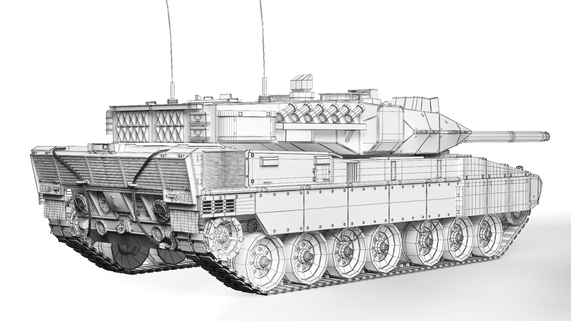 Leopard 2A7V Tank 2016 Model - TurboSquid 2019801