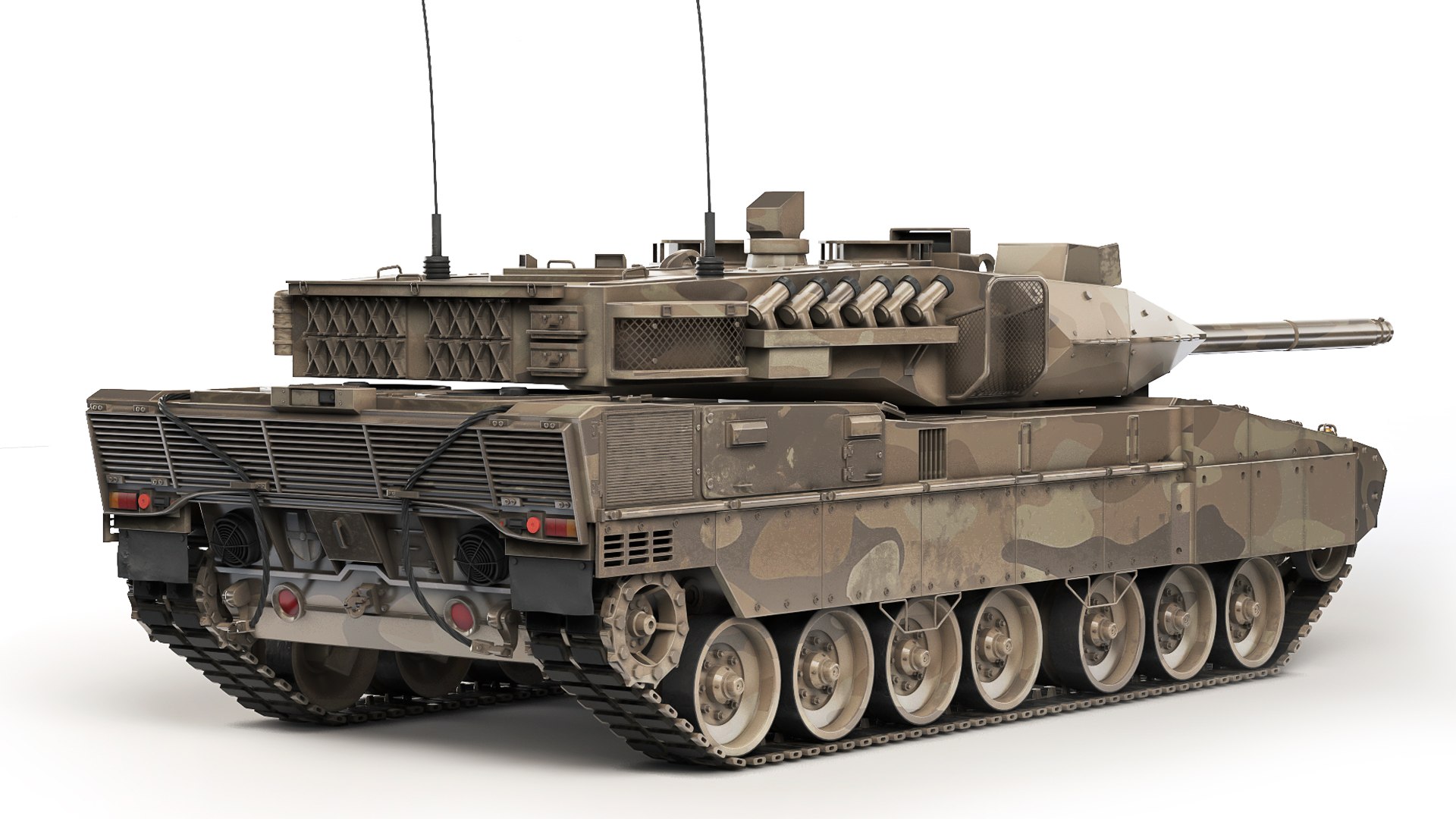 Leopard 2A7V Tank 2016 Model - TurboSquid 2019801
