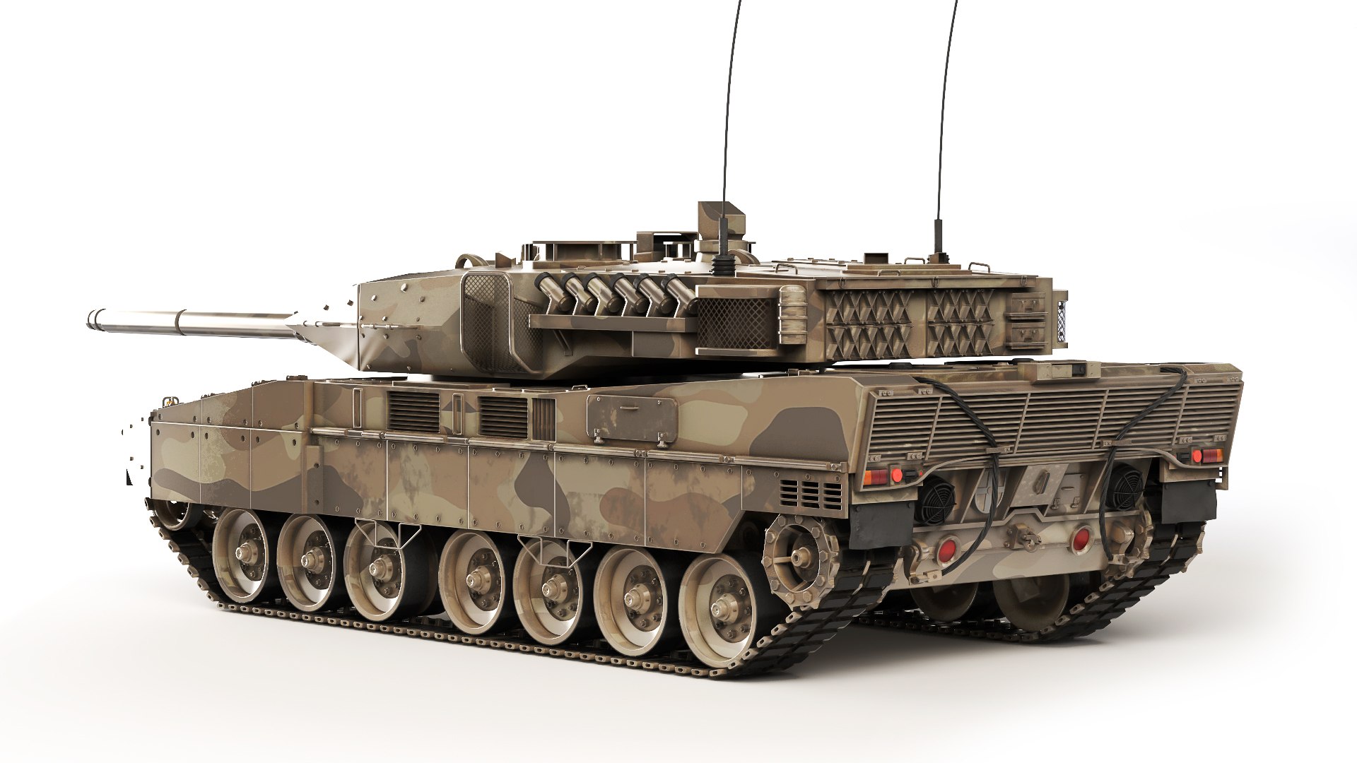 Leopard 2A7V Tank 2016 Model - TurboSquid 2019801