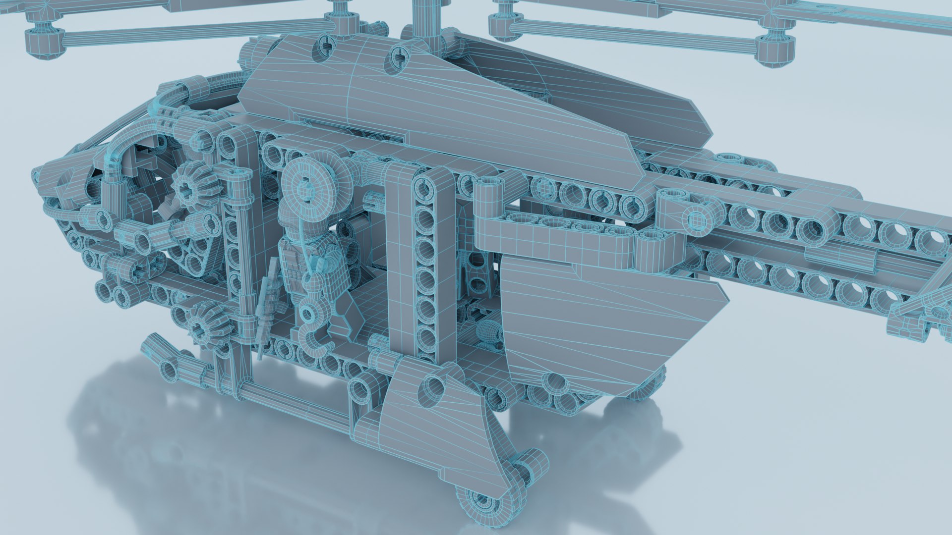 Lego Helicopter UA Air Force 3D model - TurboSquid 1863602