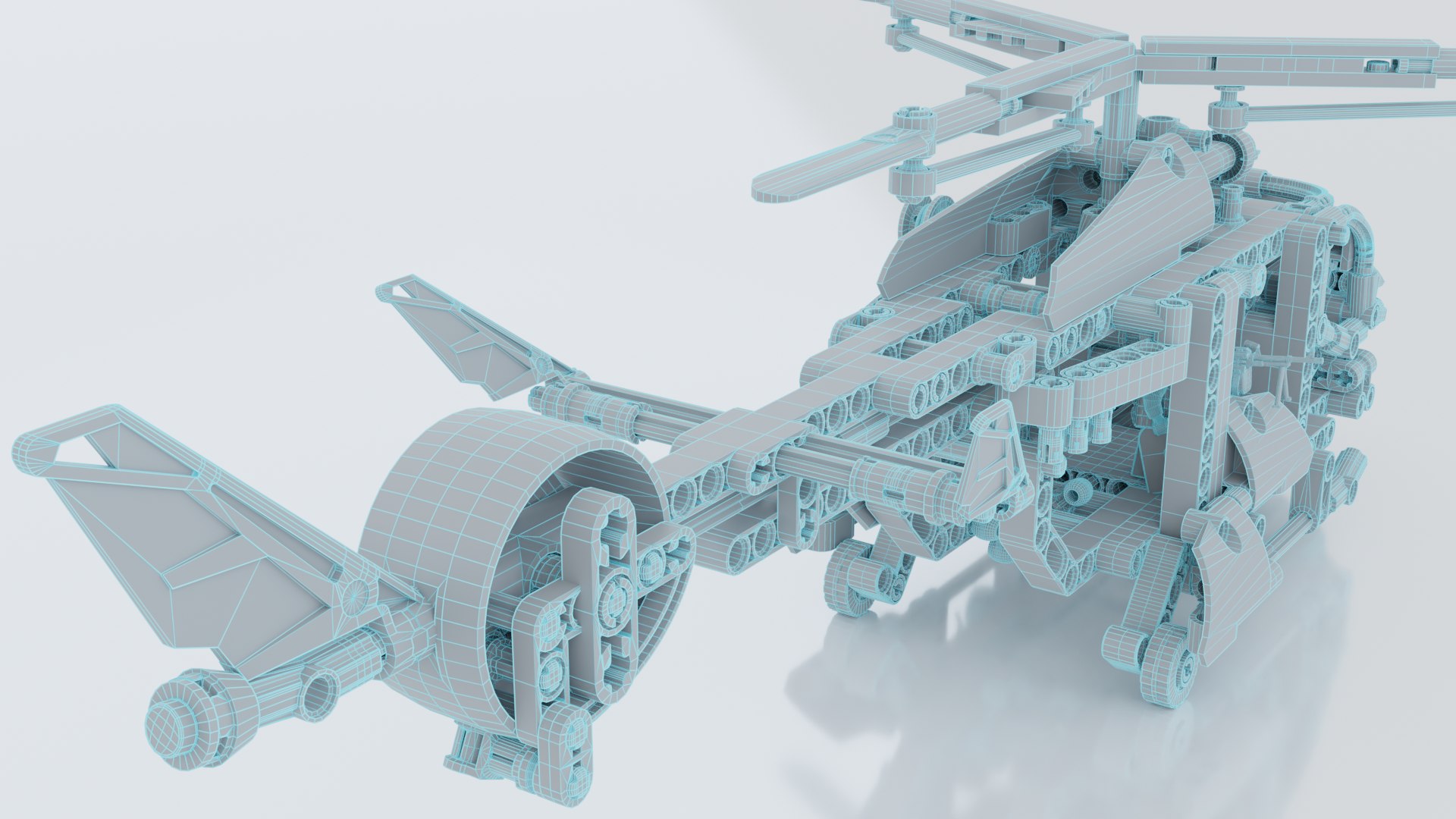 Lego Helicopter UA Air Force 3D model - TurboSquid 1863602