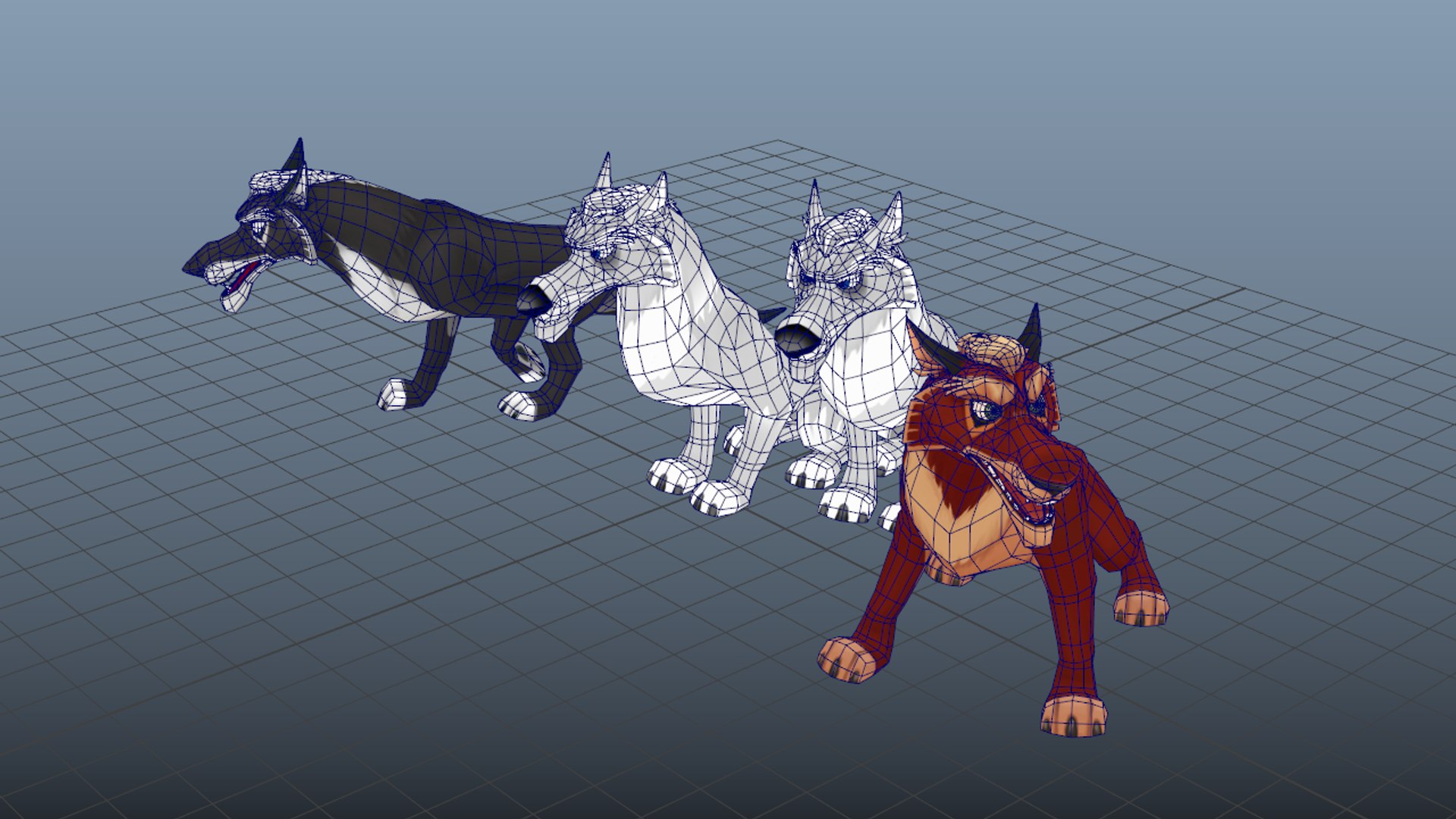 3D Wolves Pack Animations Model - TurboSquid 1634918