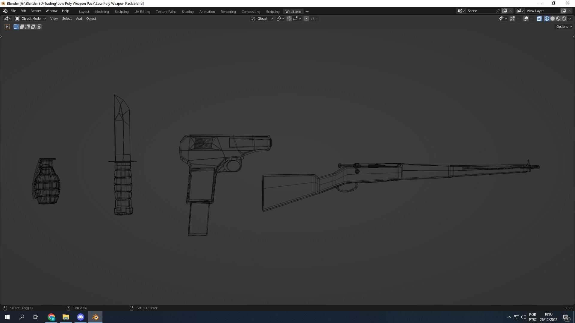 3D World War Low Poly Gun Pack Model - TurboSquid 2005805