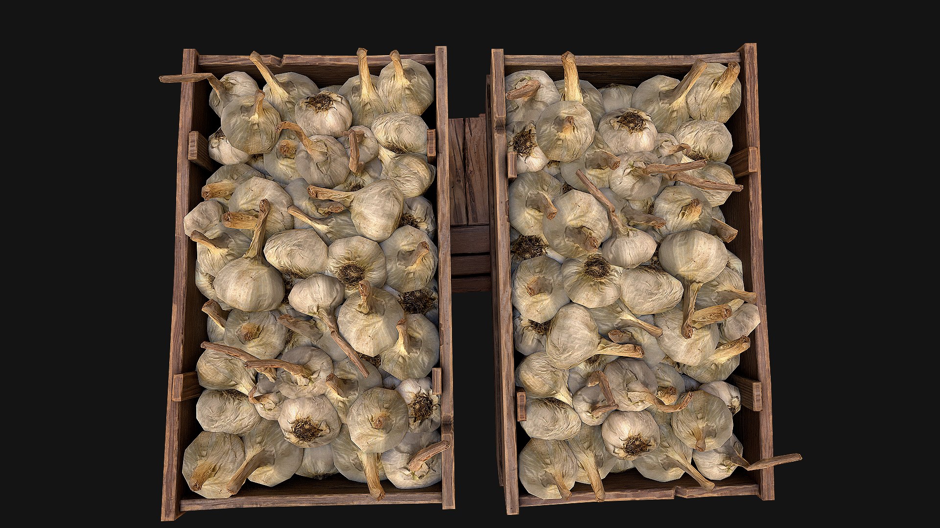 Garlic Box Crate Stand 3D - TurboSquid 1916715