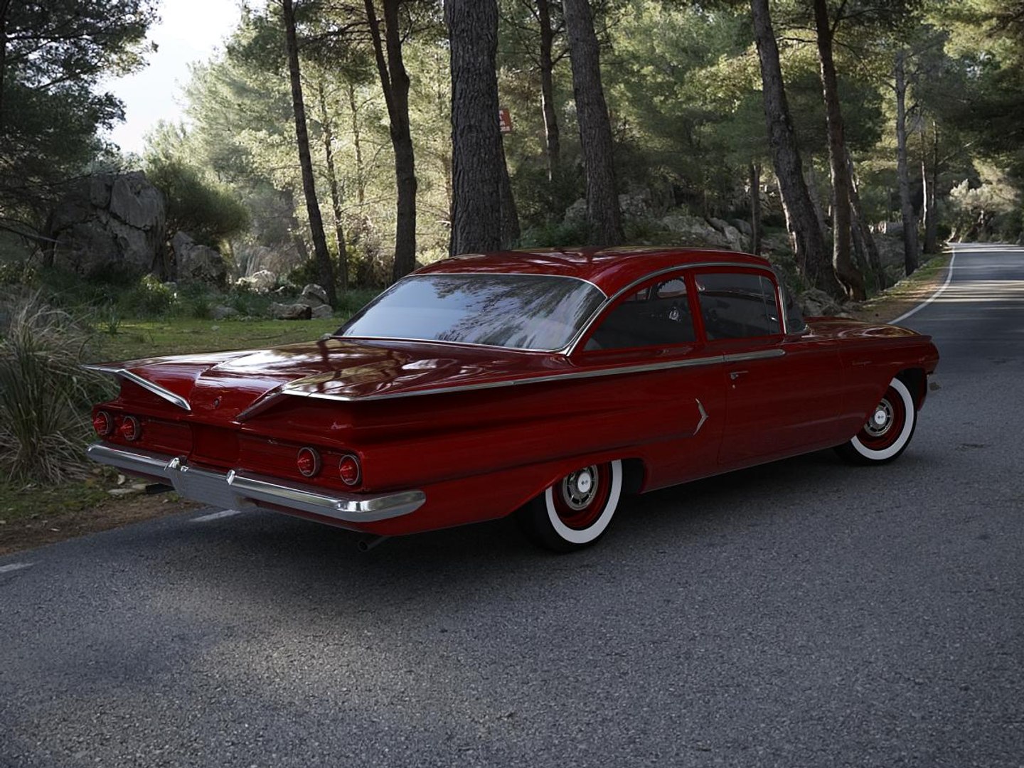 Chevrolet Biscayne Sedan 3d Model