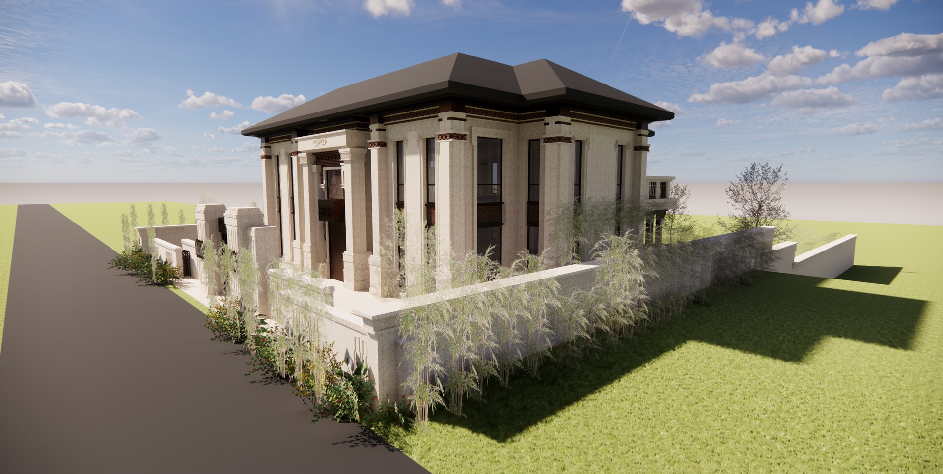 3D Luxury house modern classic exterior design -A16 - TurboSquid 2036387