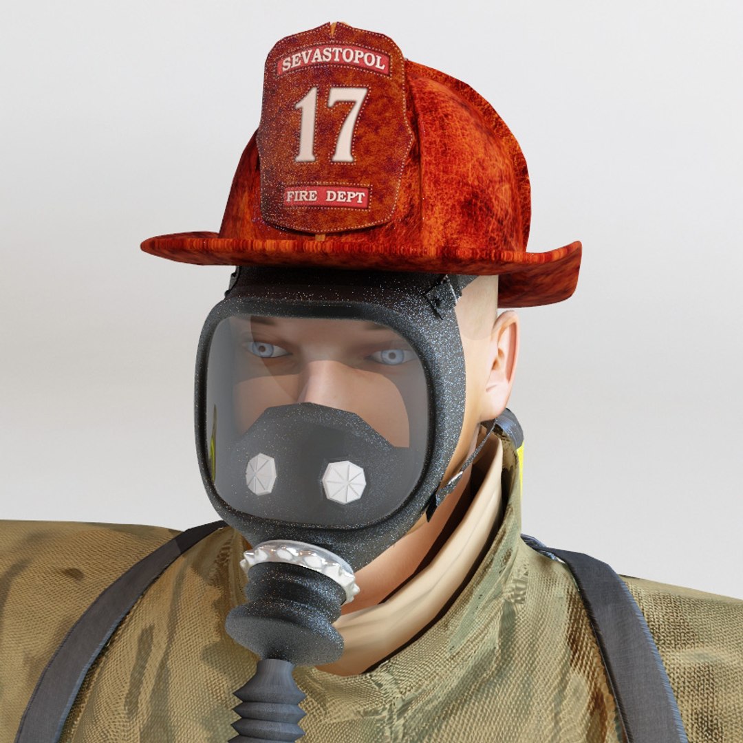 C4d Fireman Modelled