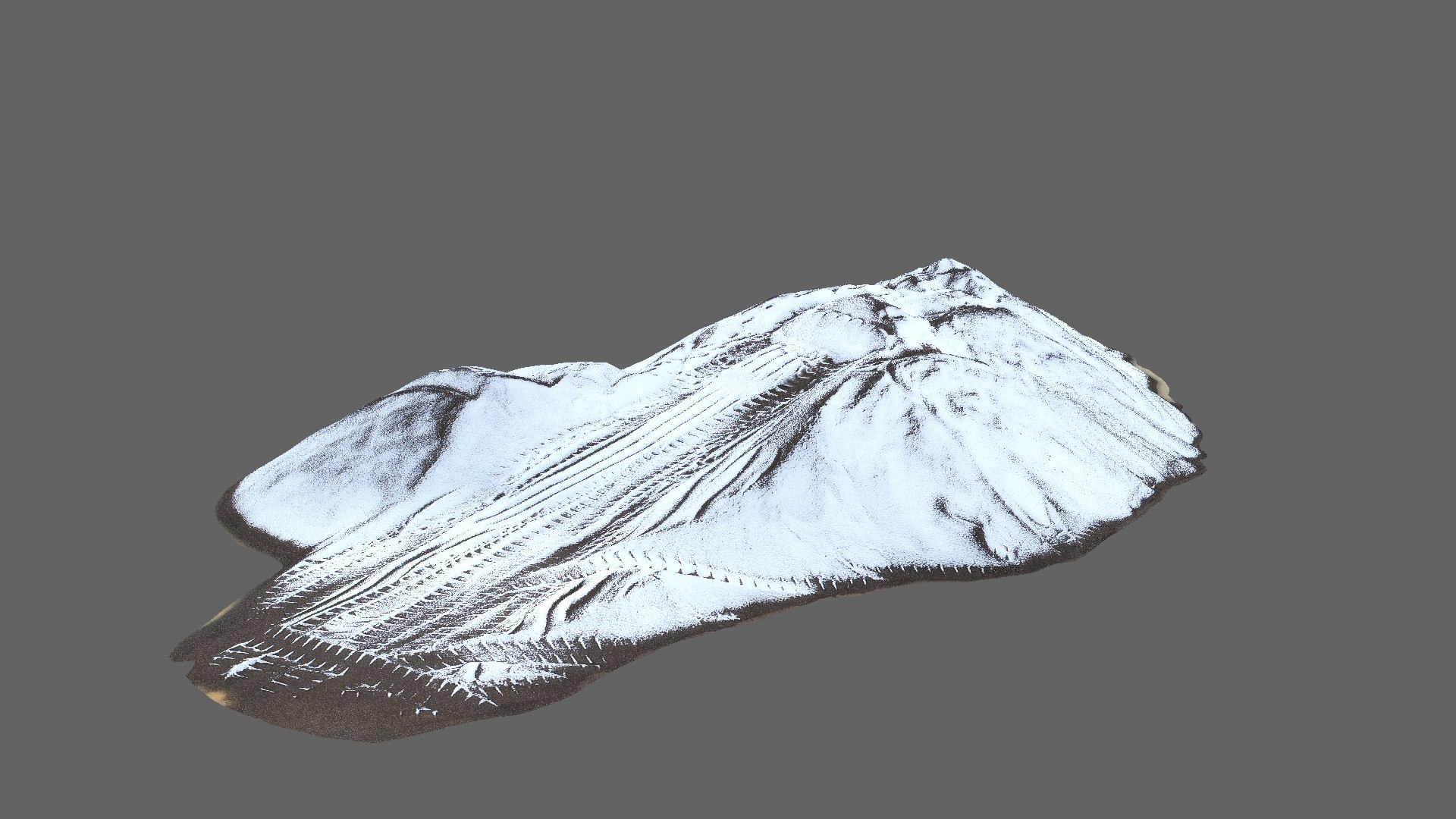 Heap of aggregates - pile of gravel or sand 3D - TurboSquid 2055582