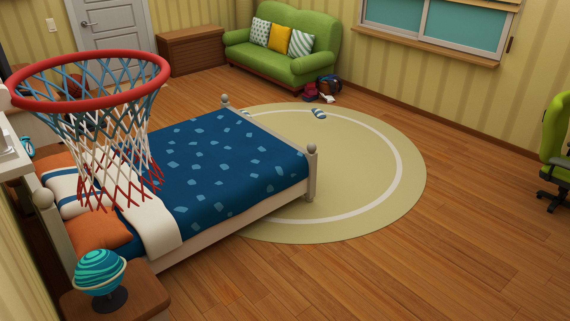 Bed Room Model Turbosquid 1527117