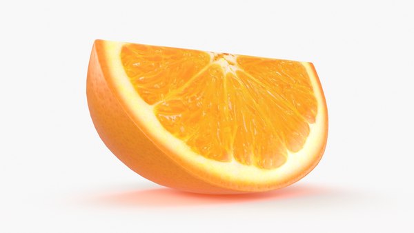 3D realistic orange slice - TurboSquid 1204925