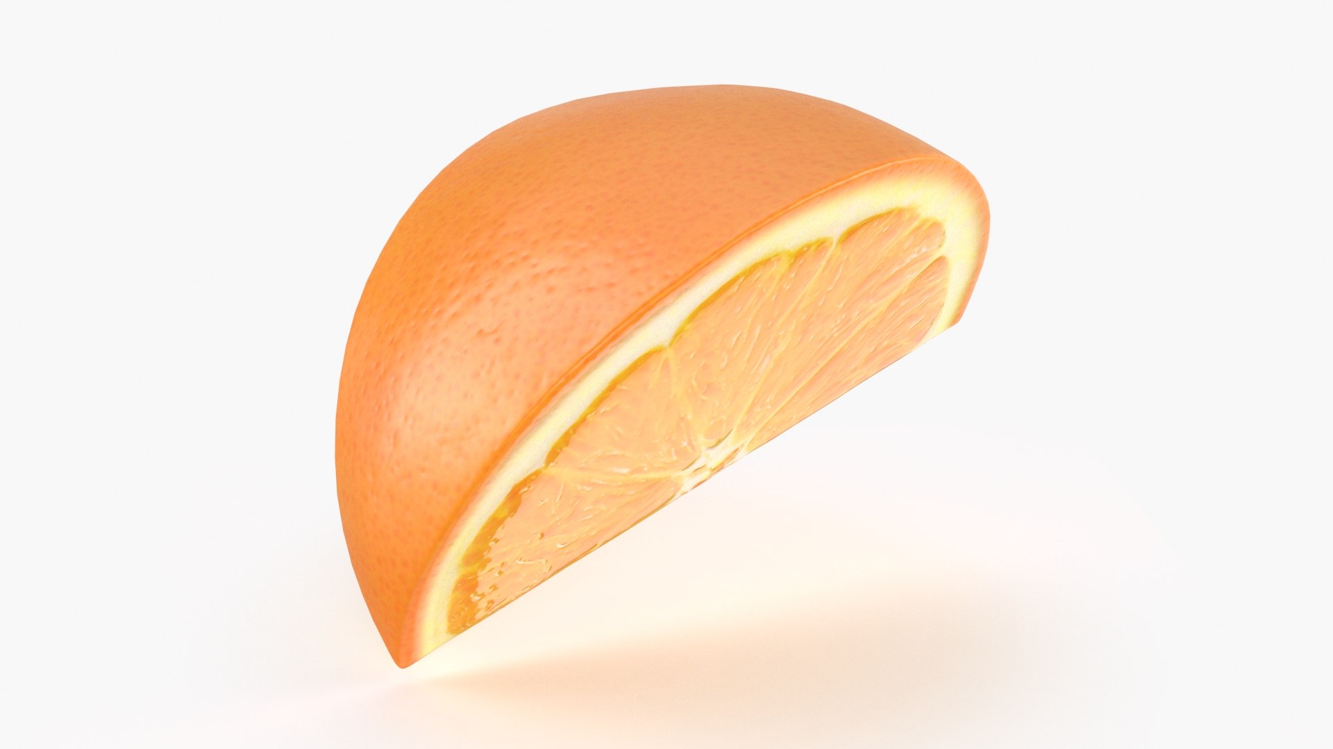 3D realistic orange slice - TurboSquid 1204925