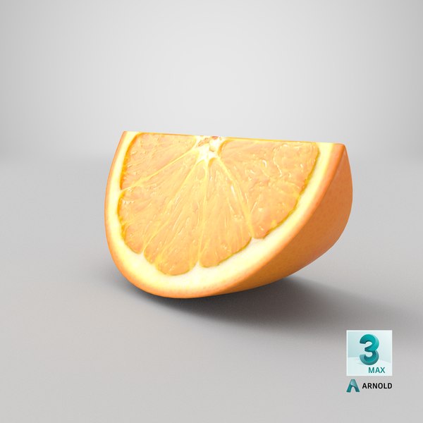 3D realistic orange slice - TurboSquid 1204925