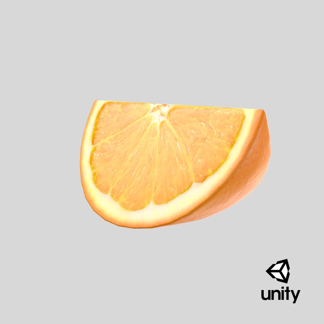 3D realistic orange slice - TurboSquid 1204925