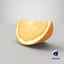 3D Realistic Orange Slice - TurboSquid 1204925