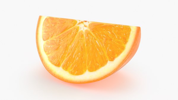 3D realistic orange slice - TurboSquid 1204925