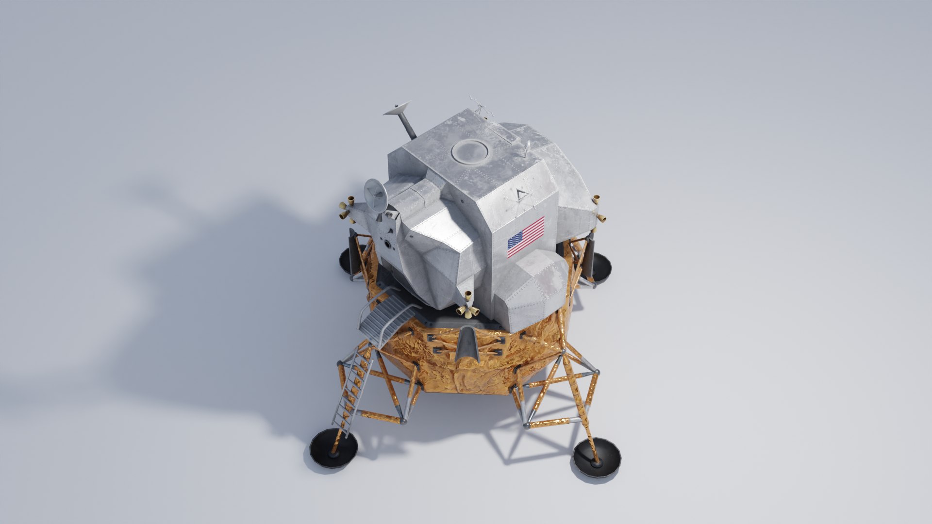 Lunar Lander 4K And 2K Textures 3D Model - TurboSquid 2068790