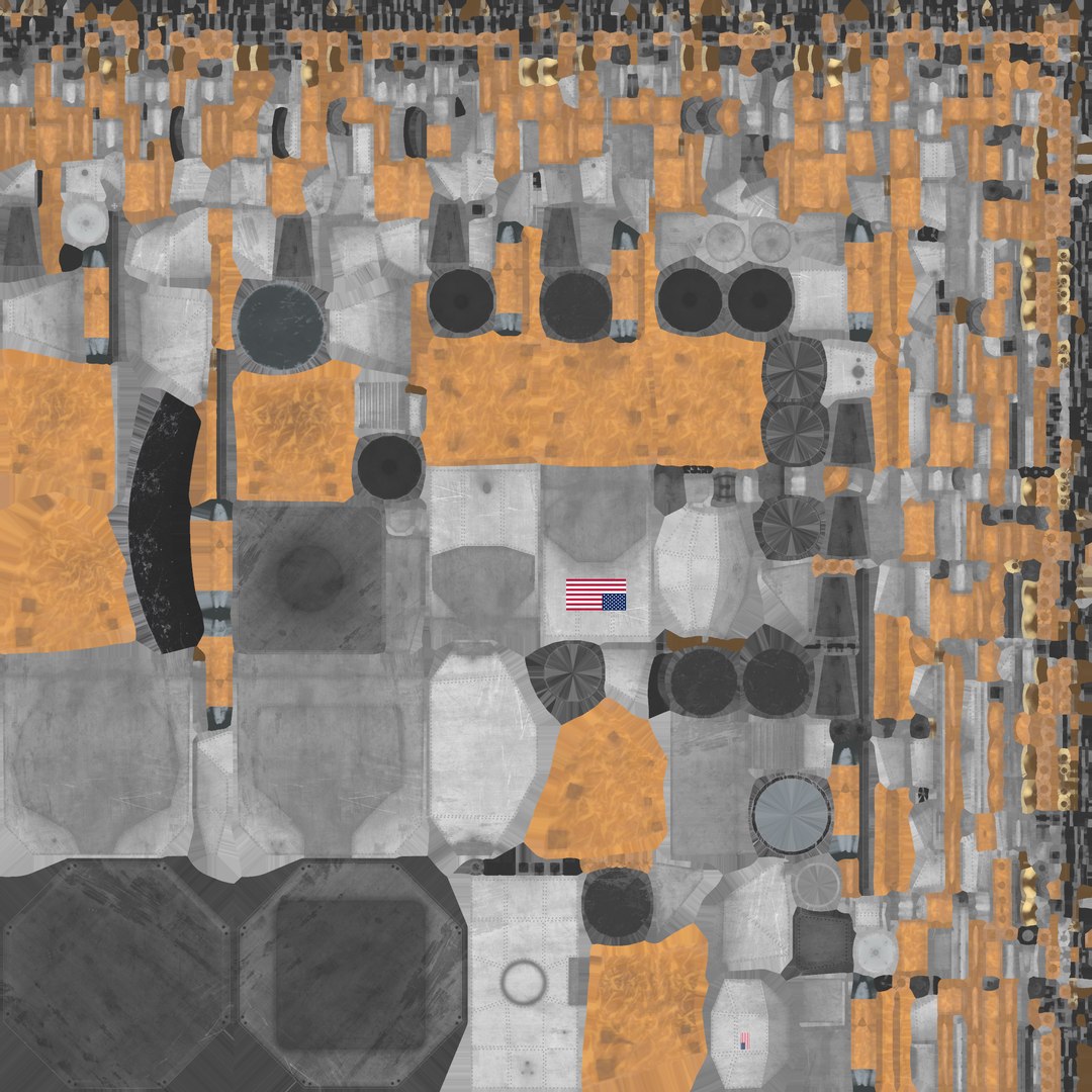 Lunar Lander 4K And 2K Textures 3D Model - TurboSquid 2068790