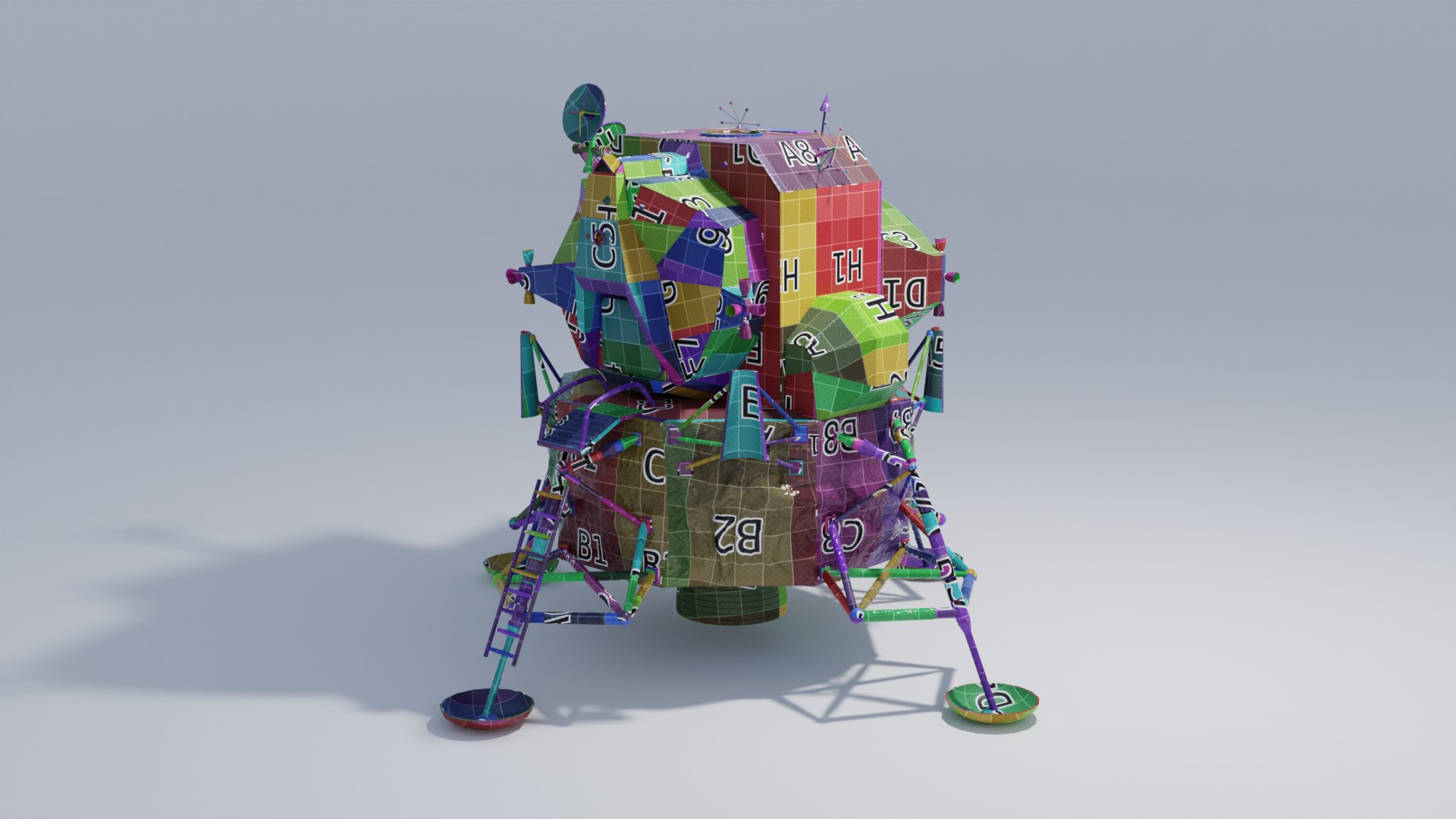 Lunar Lander 4K And 2K Textures 3D Model - TurboSquid 2068790