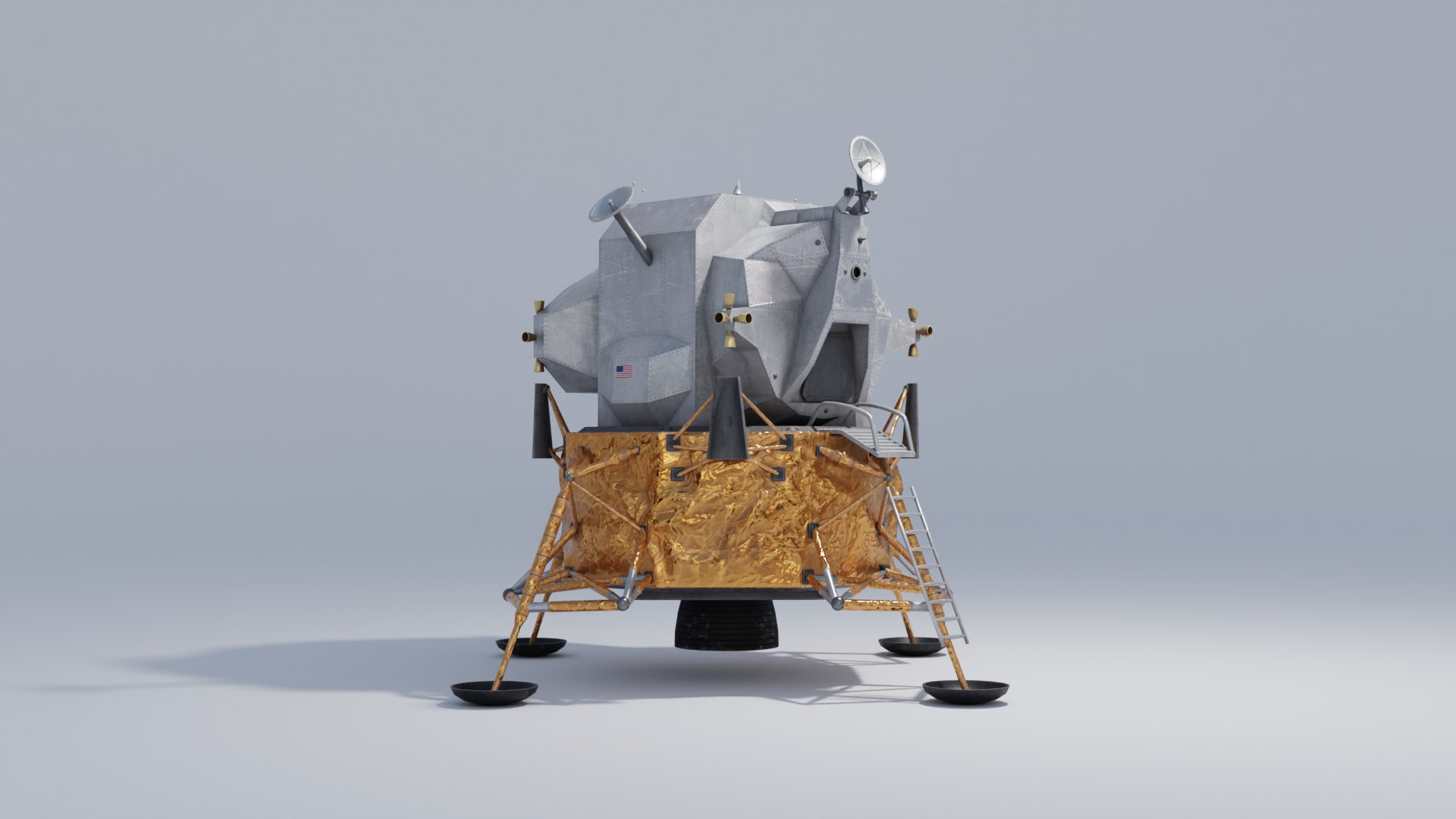 Lunar Lander 4K And 2K Textures 3D Model - TurboSquid 2068790