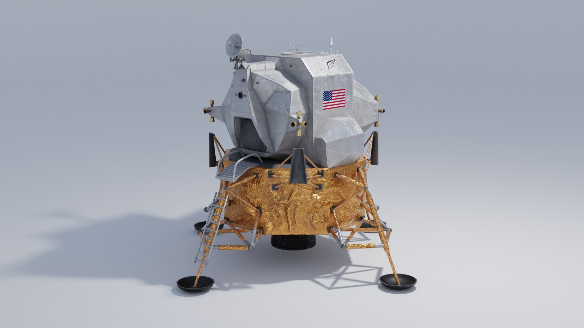 Lunar Lander 4K And 2K Textures 3D Model - TurboSquid 2068790