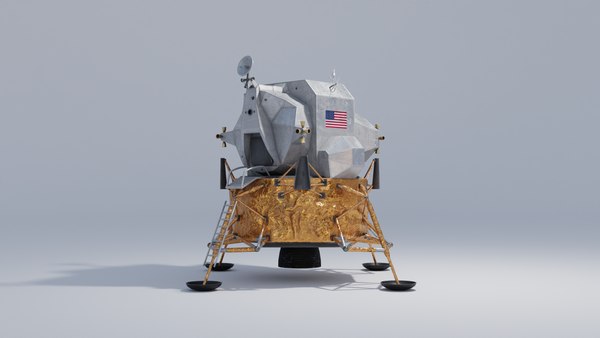 modelo 3d Texturas Lunar Lander 4K y 2K - TurboSquid 2068790