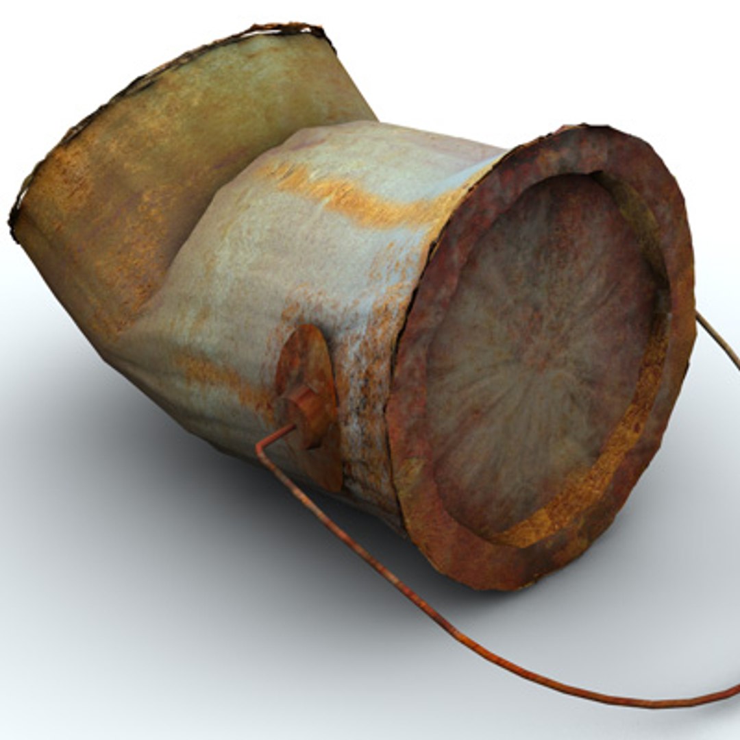 rusted tins 3d model