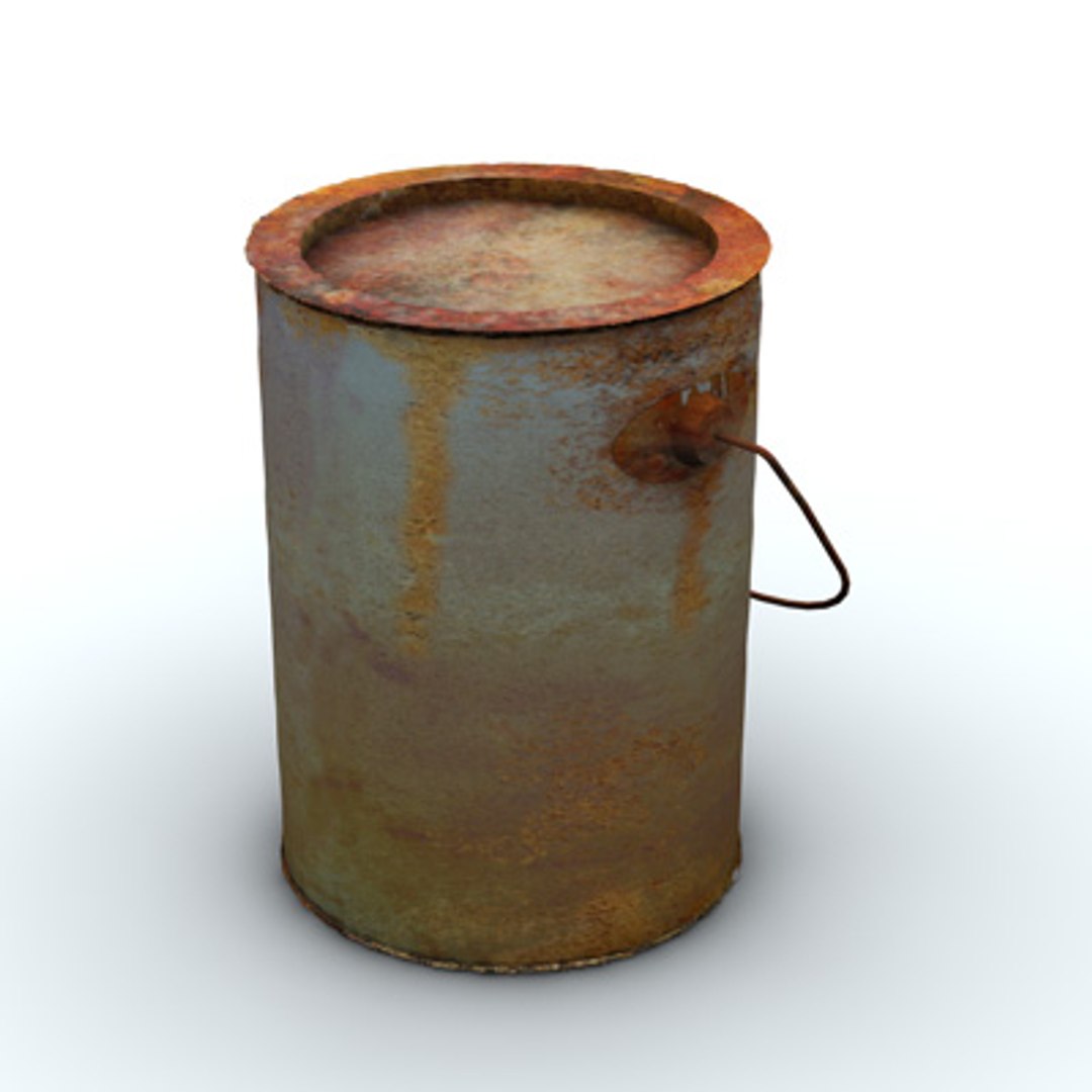 rusted tins 3d model