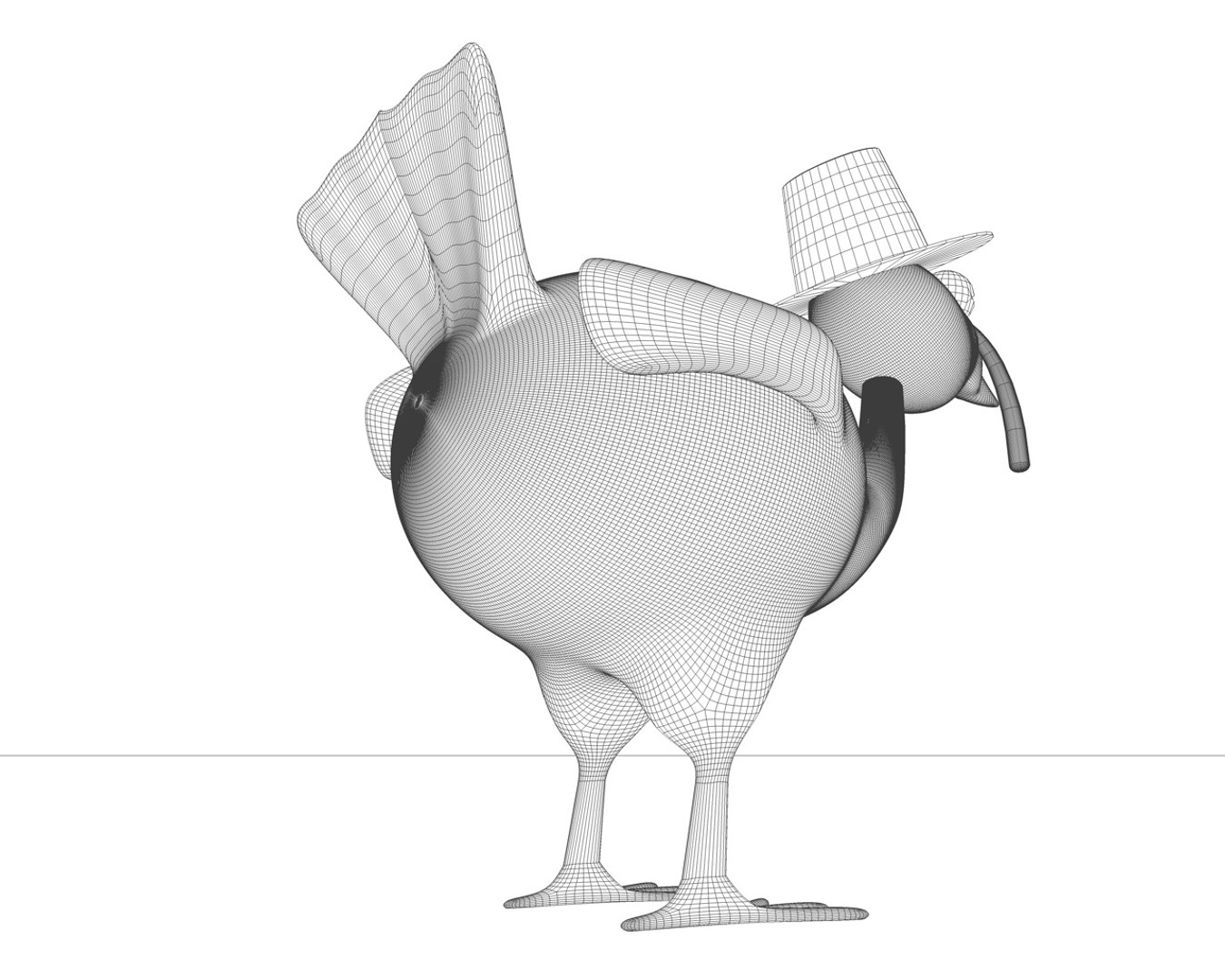 3ds Max Turkey Thanksgiving