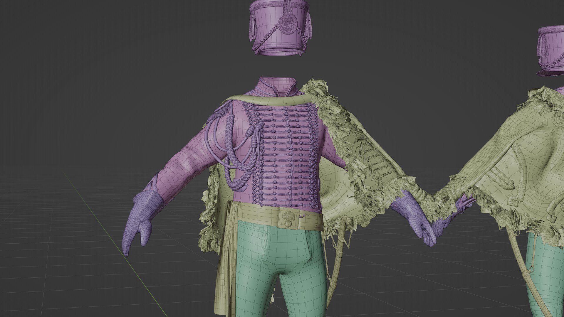 3D Model Soldier Napoleon High Rank Officer - TurboSquid 2016548