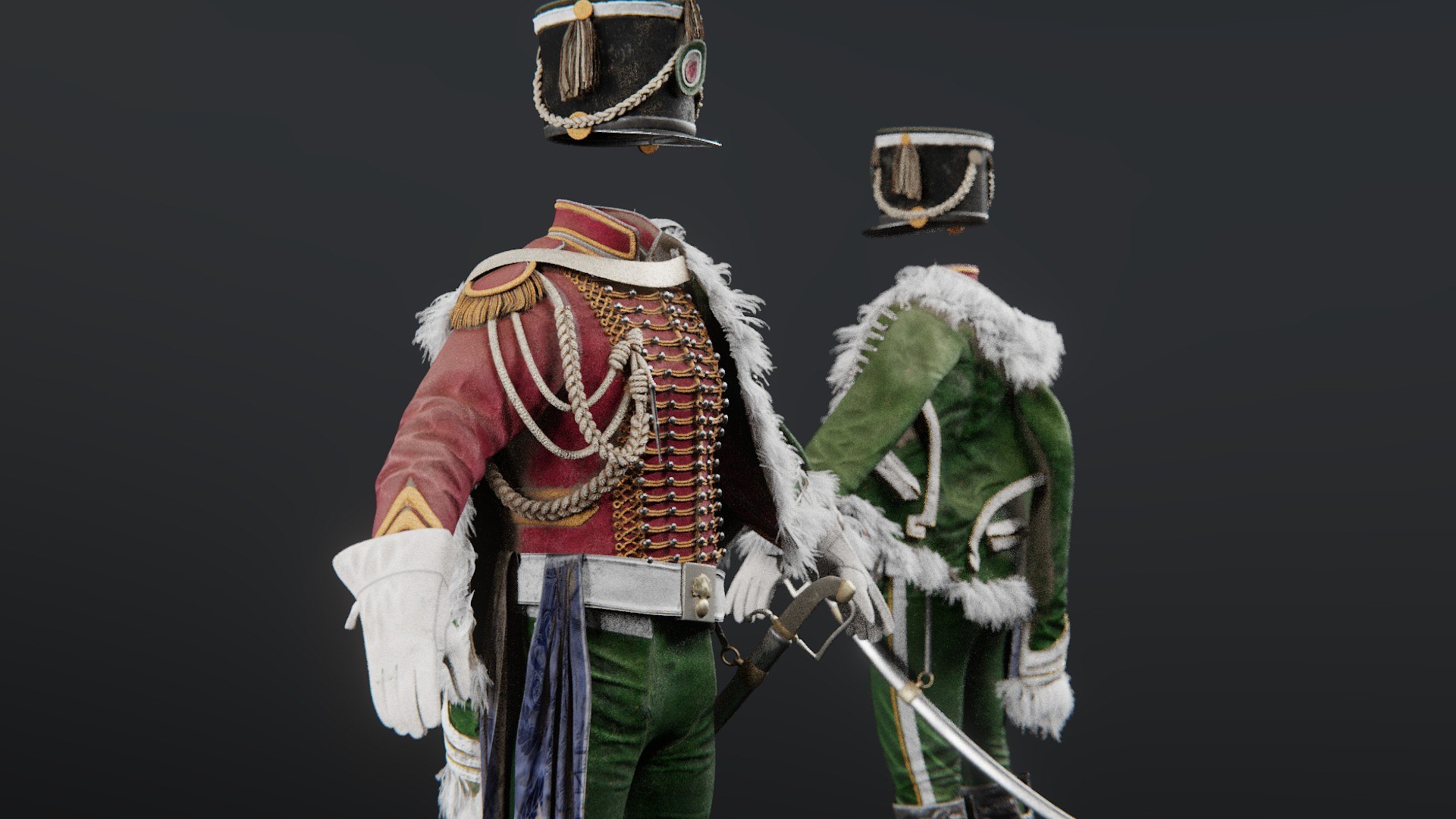 3D Model Soldier Napoleon High Rank Officer - TurboSquid 2016548