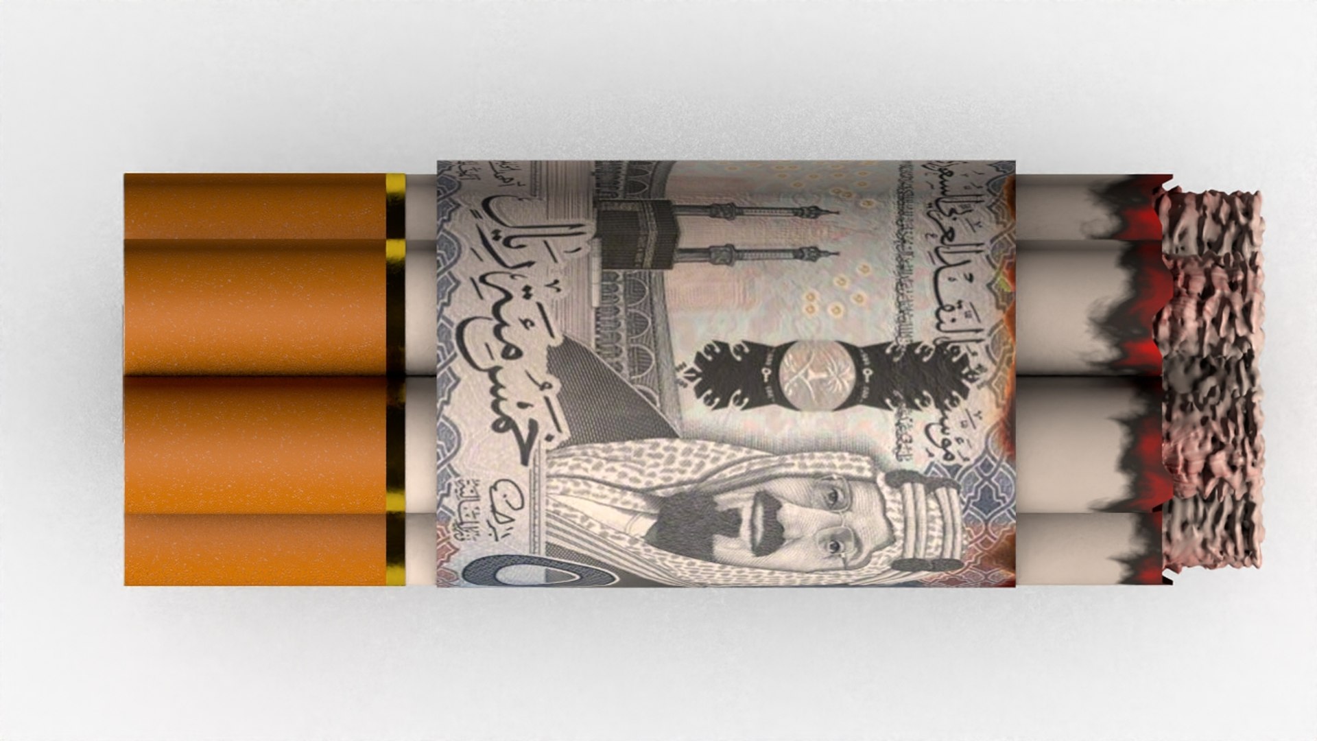 3D Model Cigarette Smoke Money - TurboSquid 1847106