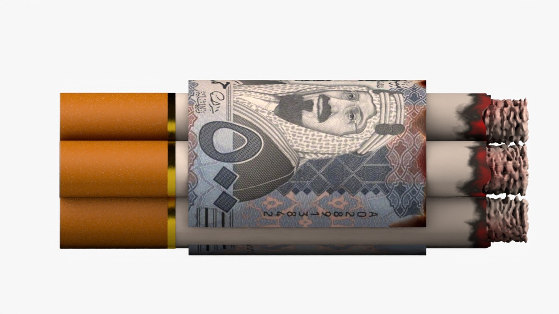 3D Model Cigarette Smoke Money - TurboSquid 1847106