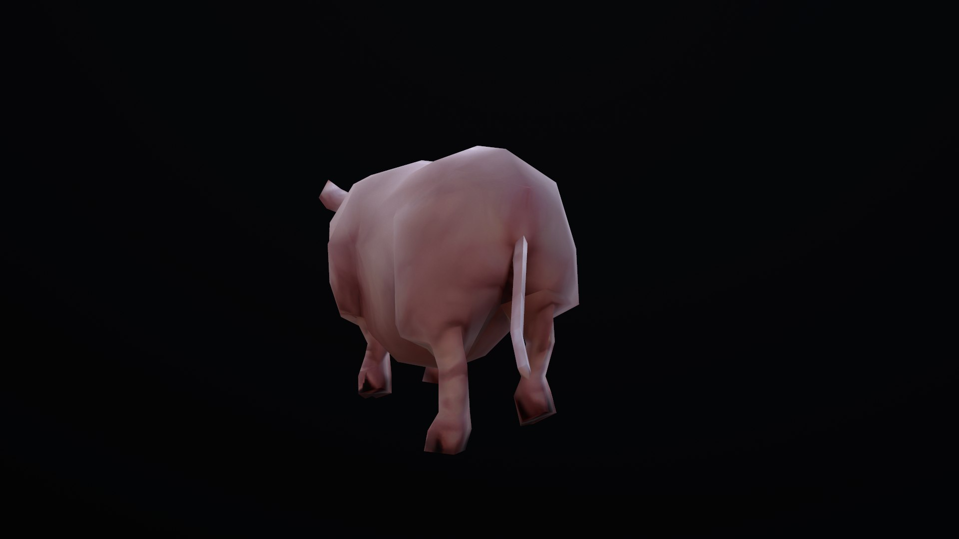 Low-poly animated pig 3D - TurboSquid 1948257