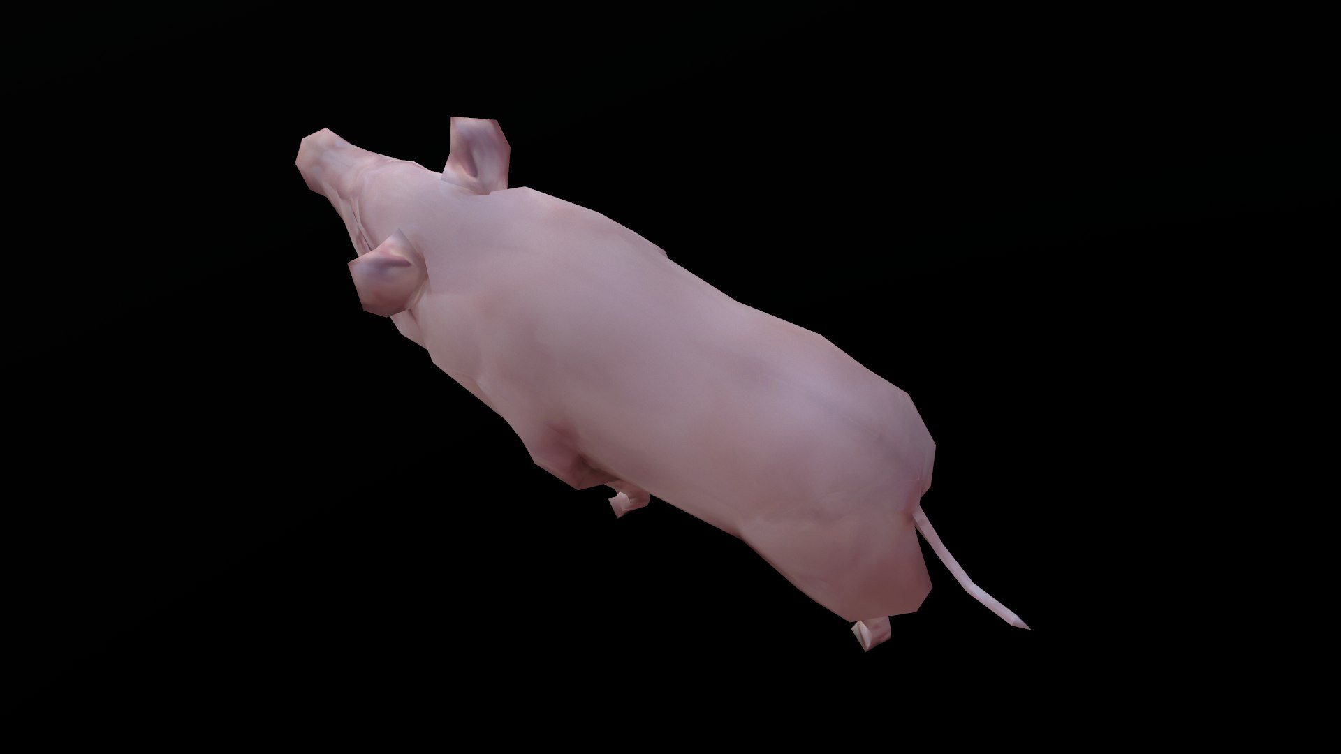 Low-poly animated pig 3D - TurboSquid 1948257