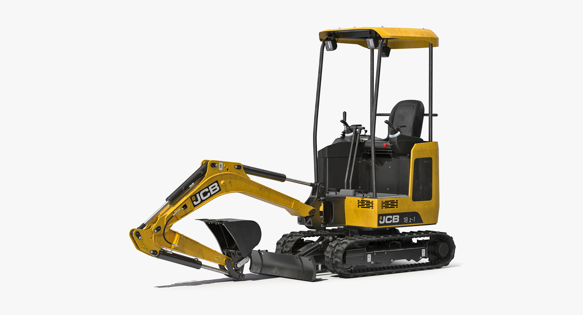 Mini Tracked Excavator Dirty 3D Model - TurboSquid 1383579