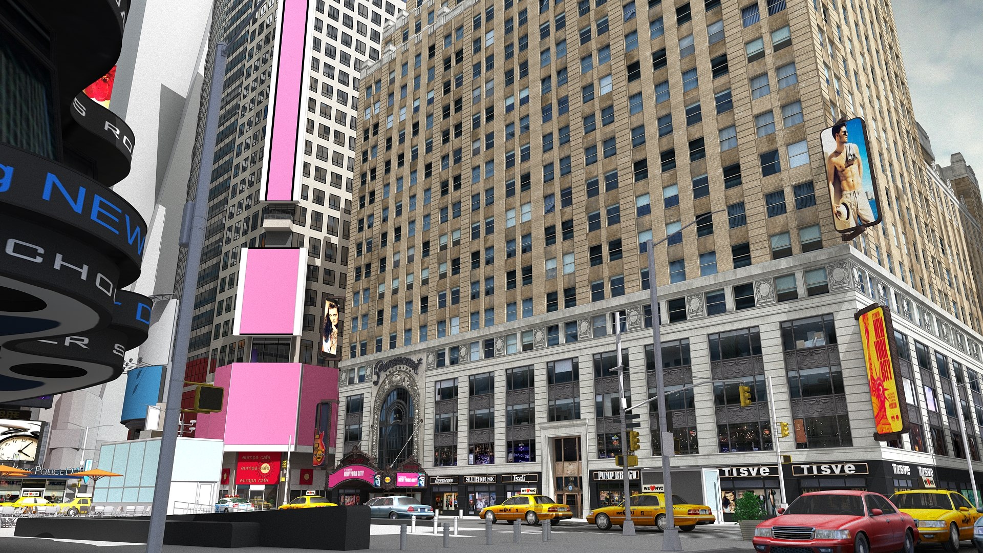 Times Square Color Vol 2 3D - TurboSquid 2193316