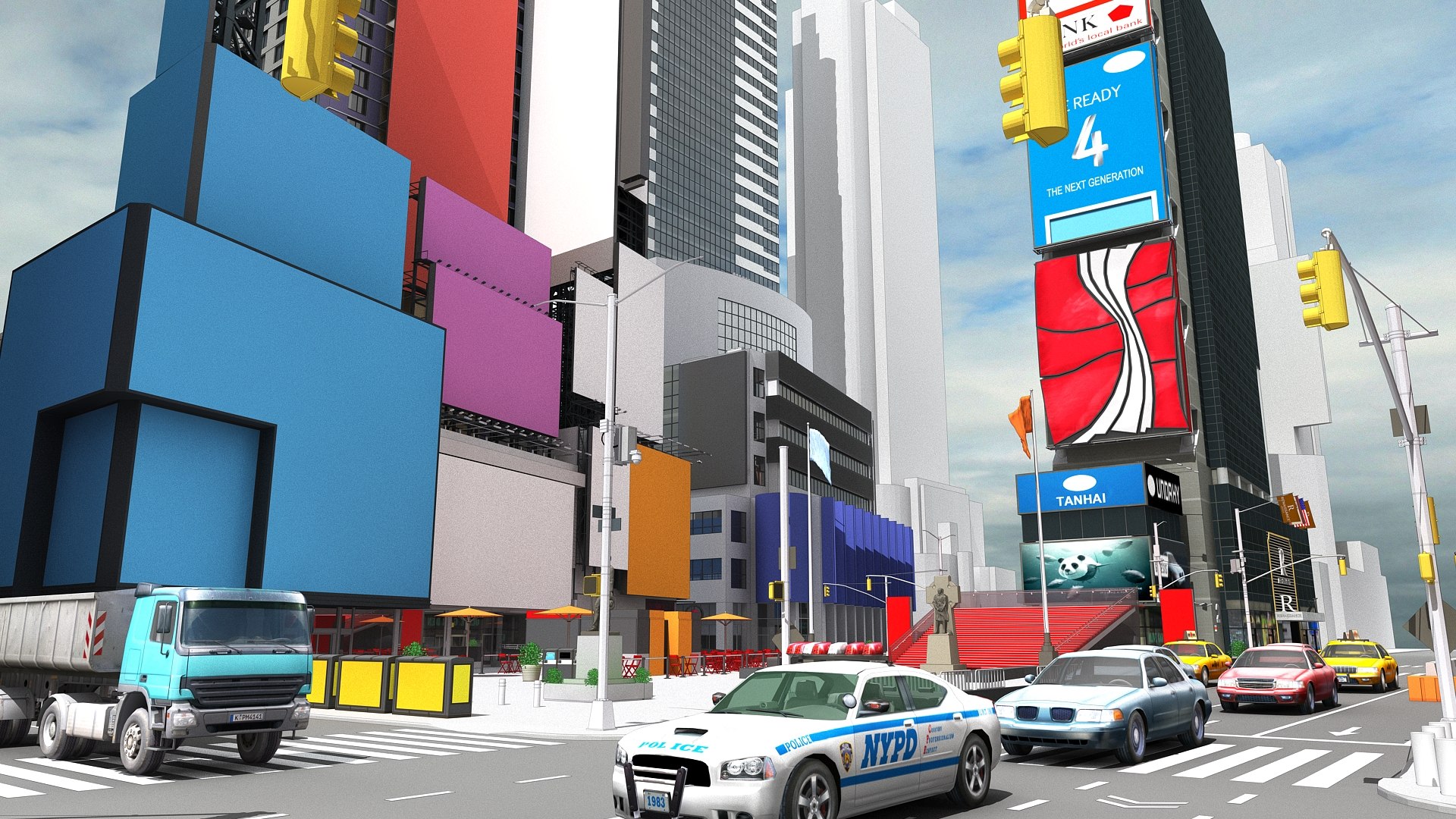 Times Square Color Vol 2 3D - TurboSquid 2193316