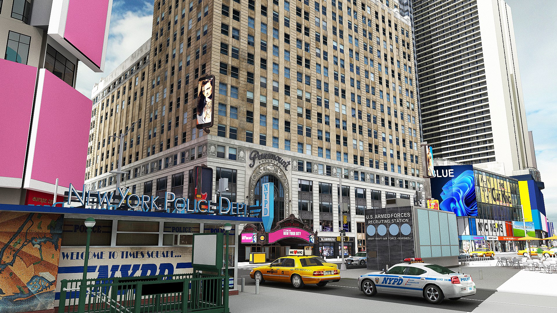 Times Square Color Vol 2 3D - TurboSquid 2193316