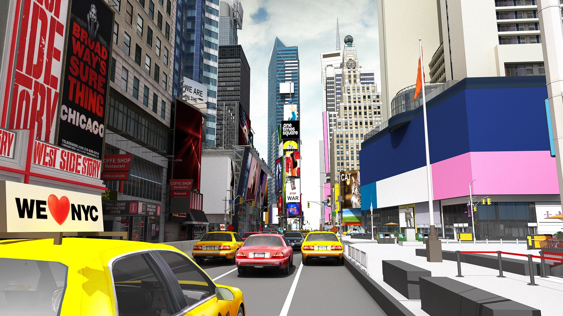 Times Square Color Vol 2 3D - TurboSquid 2193316