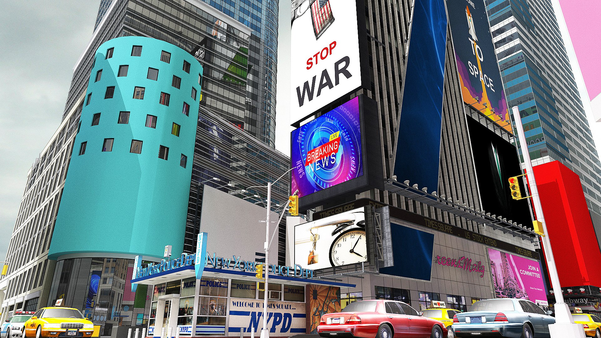 Times Square Color Vol 2 3D - TurboSquid 2193316
