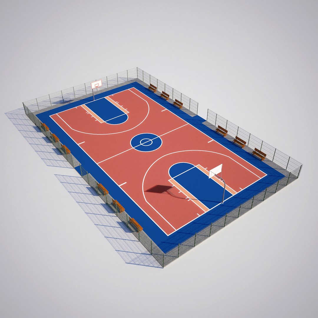 Basketball Court Model - TurboSquid 1223395