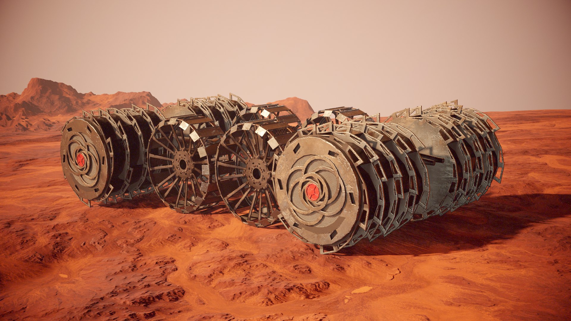NASA RASSOR Mining Excavator Rover 3D Model - TurboSquid 2083432
