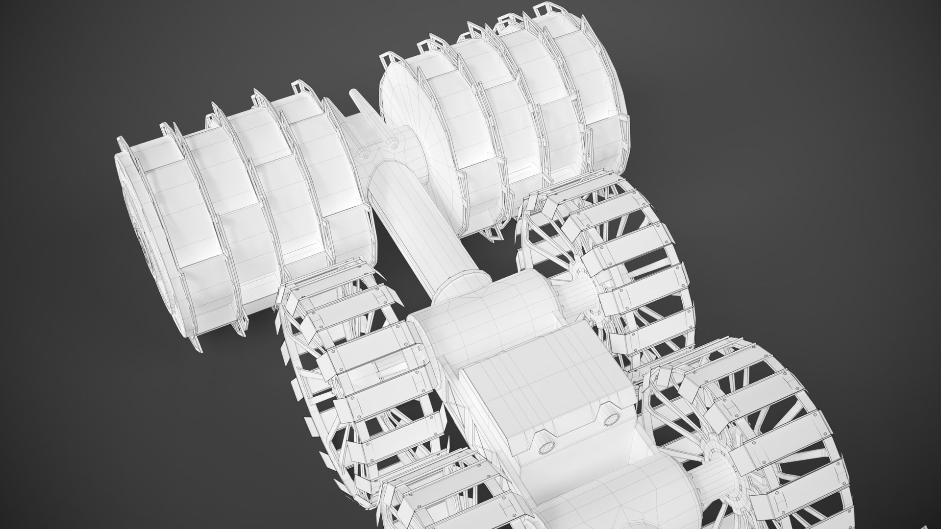 NASA RASSOR Mining Excavator Rover 3D model - TurboSquid 2083432