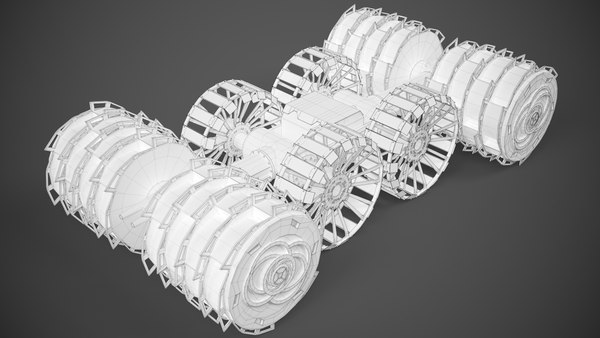 modelo 3d Rover excavador minero RASSOR de la NASA - TurboSquid 2083432