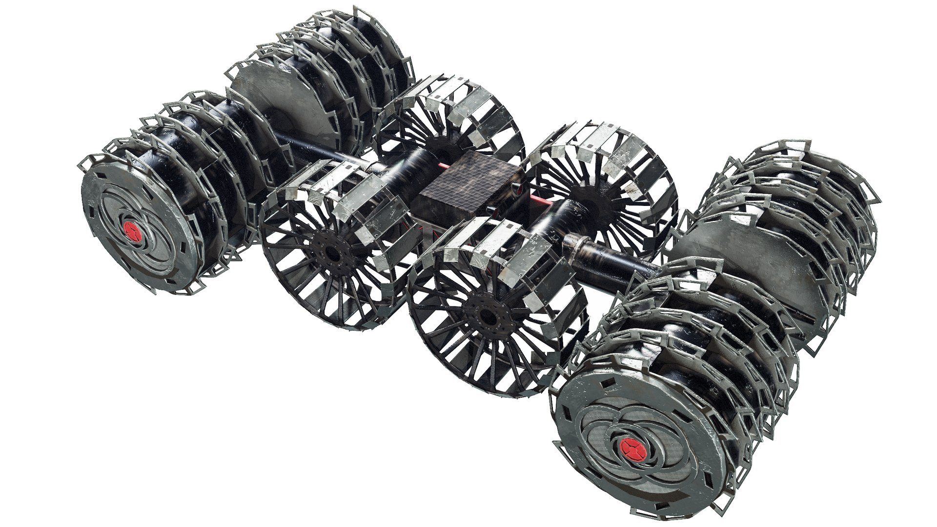 NASA RASSOR Mining Excavator Rover 3D model - TurboSquid 2083432