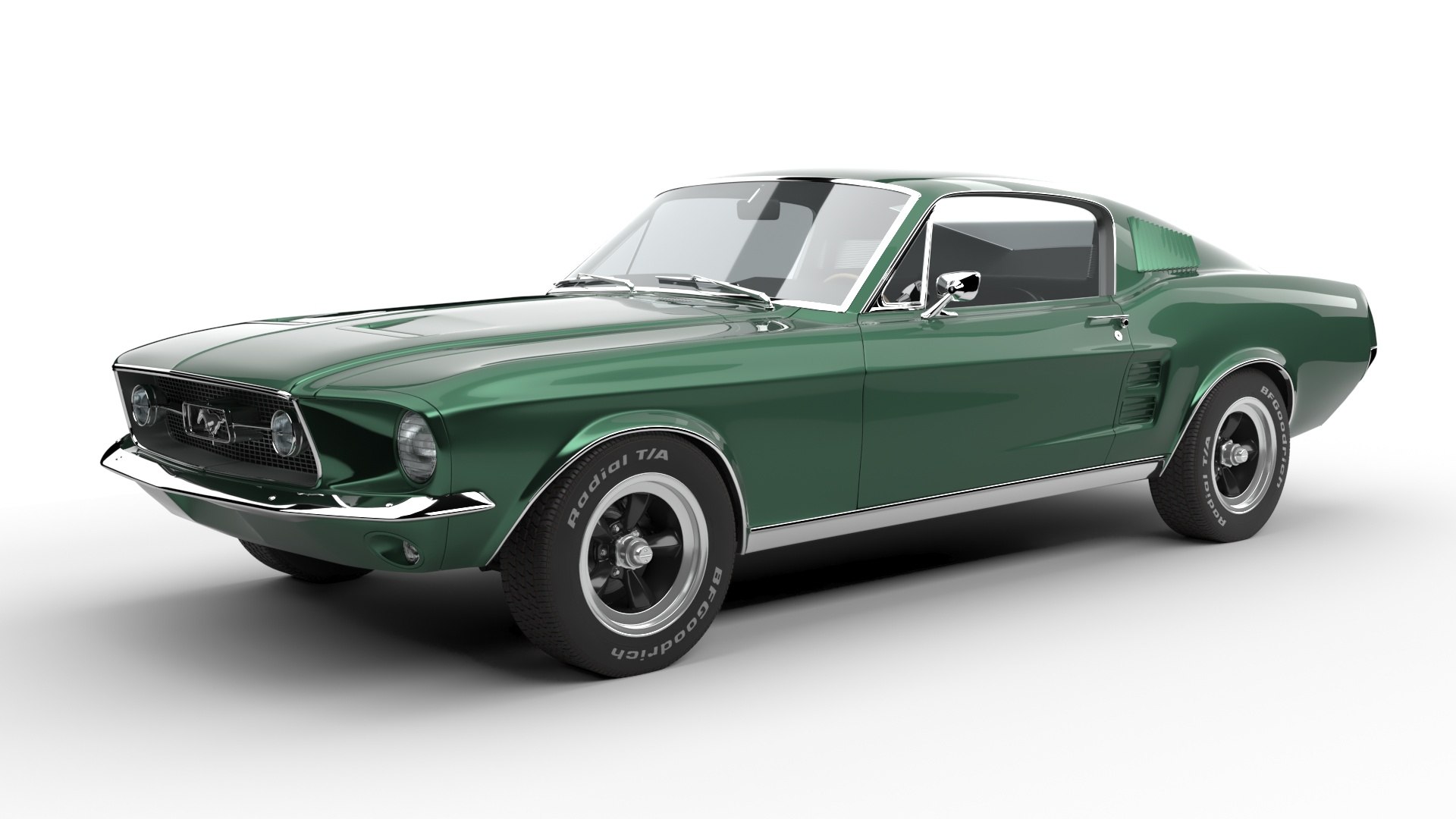 Ford Mustang Fastback 1967 3D Model - TurboSquid 1724493
