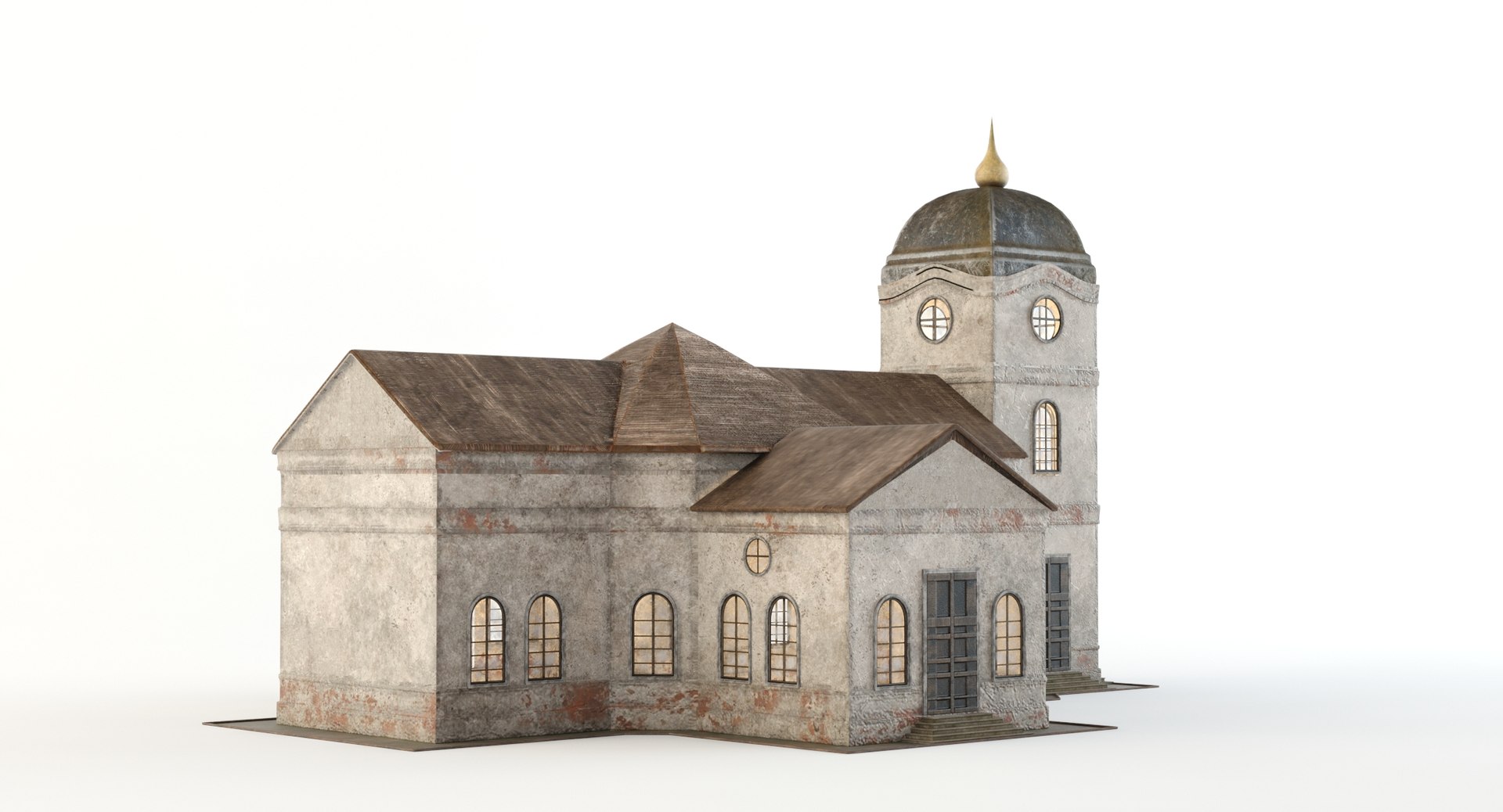 Old Church Khirkha Smooth Model - TurboSquid 1430363