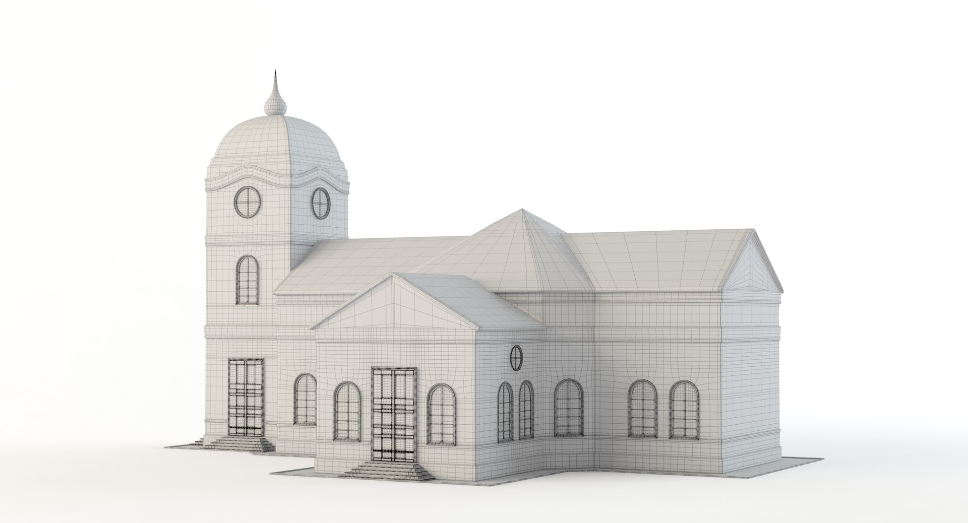 Old Church Khirkha Smooth Model - TurboSquid 1430363