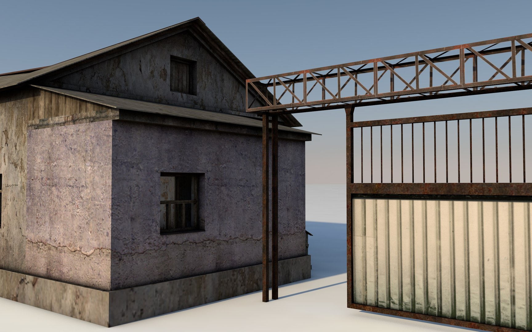 Old Soviet Checkpoint 3D Model - TurboSquid 1348323