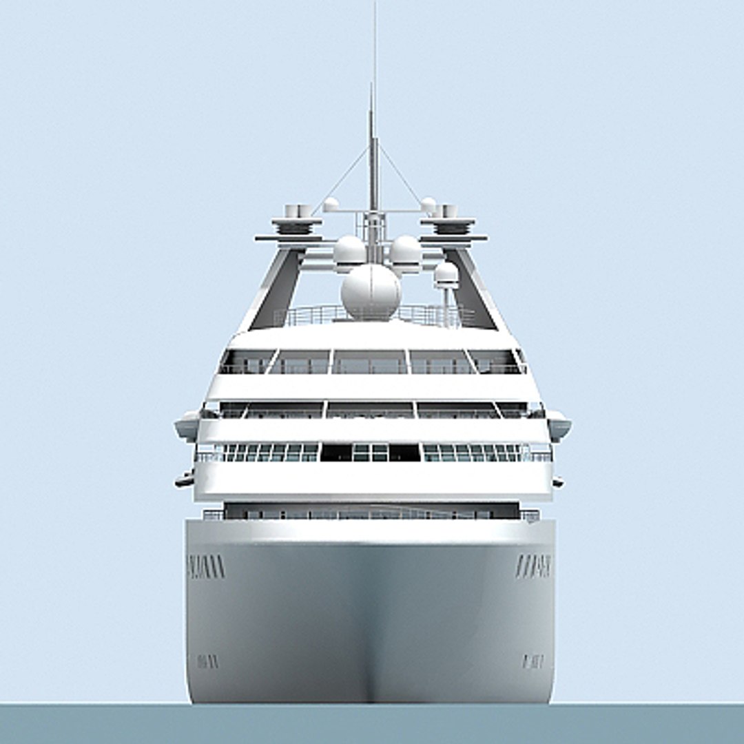 Passenger Cruise Ship 3d Model